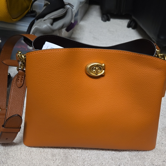 Coach | Bags | Coach Willow Colorblock Leather Shoulder Bagcanyon Multi ...